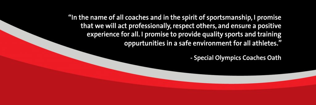 Coaches Oath - Special Olympics Canterbury